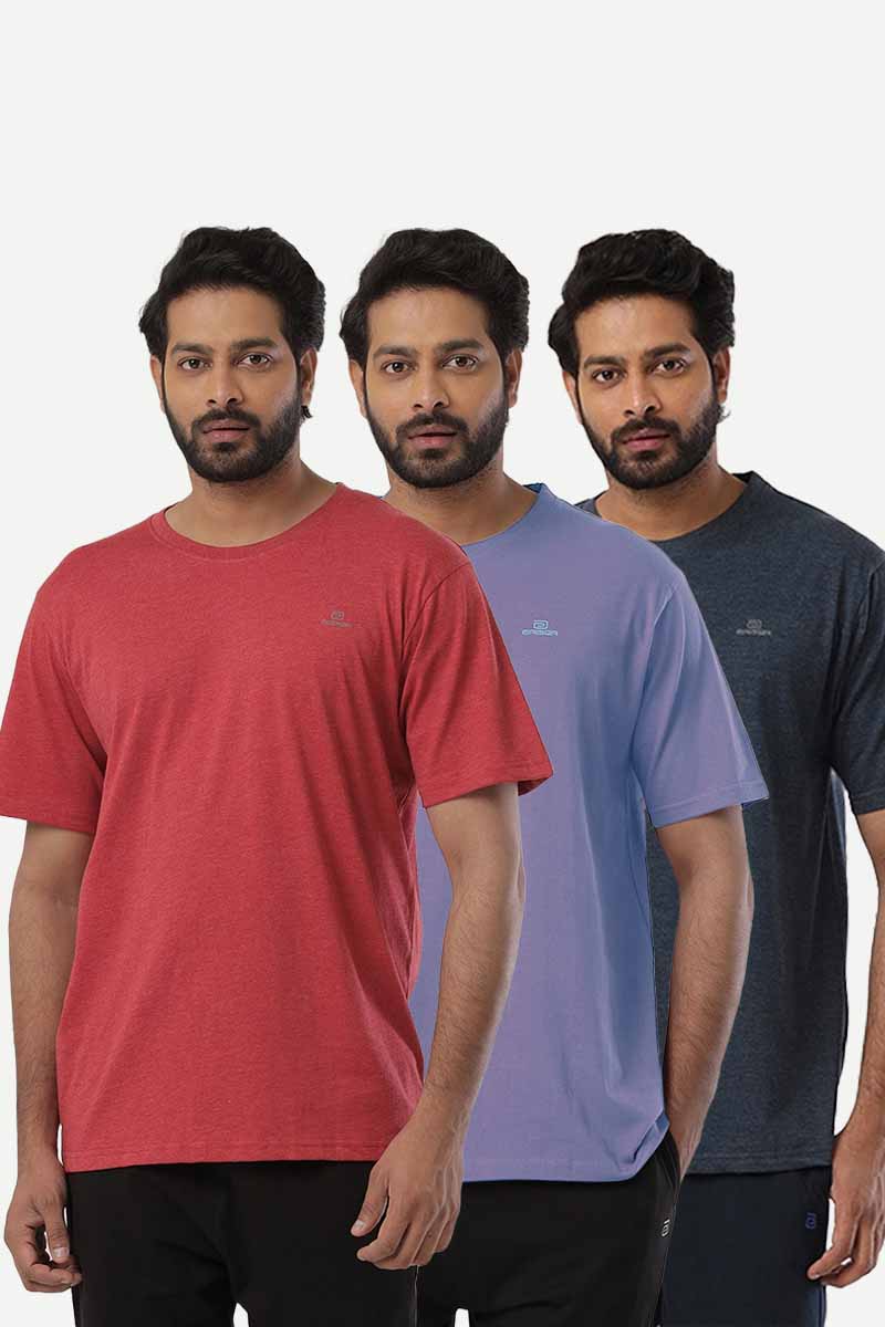 Round Neck Solid T Shirt Combo For Men | Round Neck T Shirt Combo