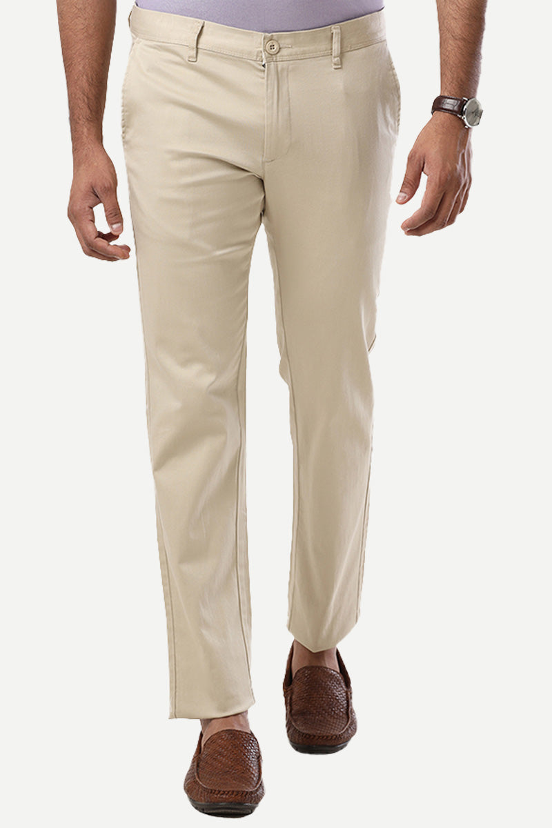 Chino Cream Trouser For Men | Pants | Cotton Pants for Men